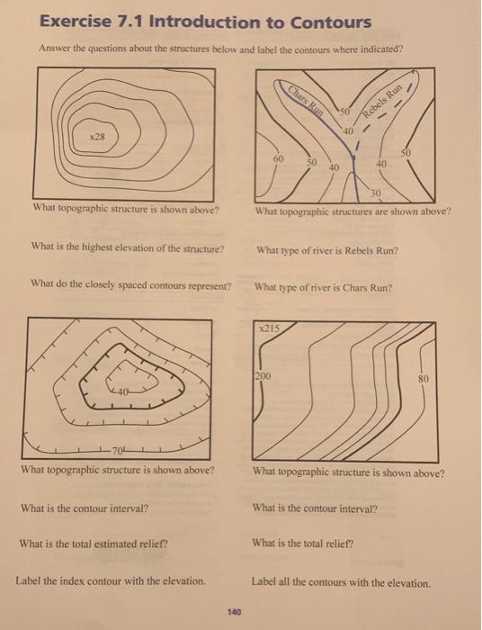 Solved Part 1 Beginning Contours Use pages 127 to 131, and | Chegg.com