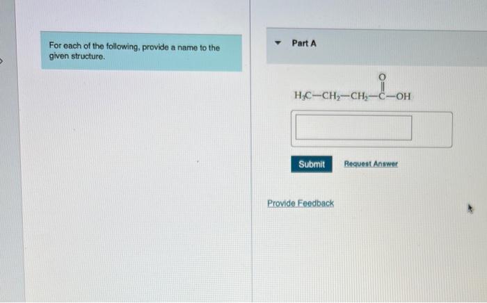 Solved For each of the following, provide a name to the | Chegg.com