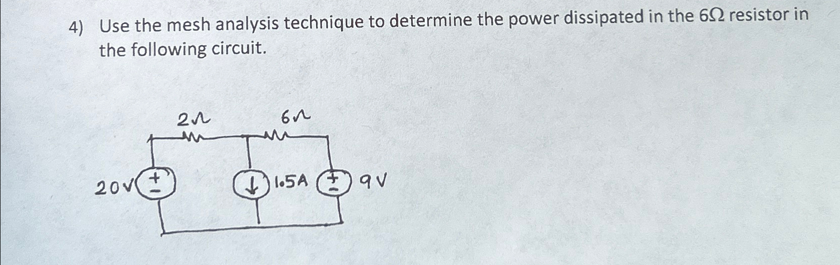 Solved Use the mesh analysis technique to determine the | Chegg.com