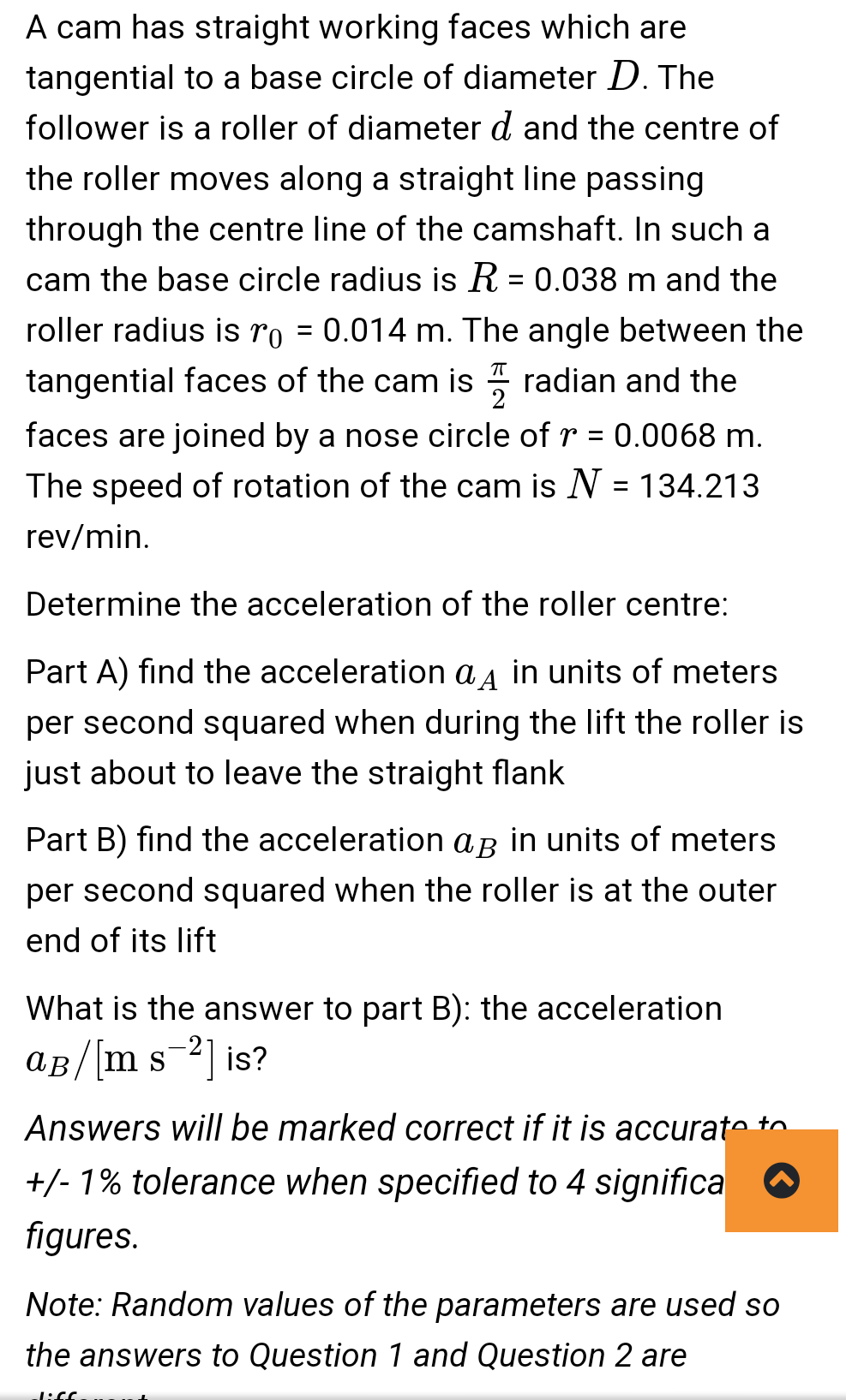 Solved tangential to a base circle of diameter D. The | Chegg.com