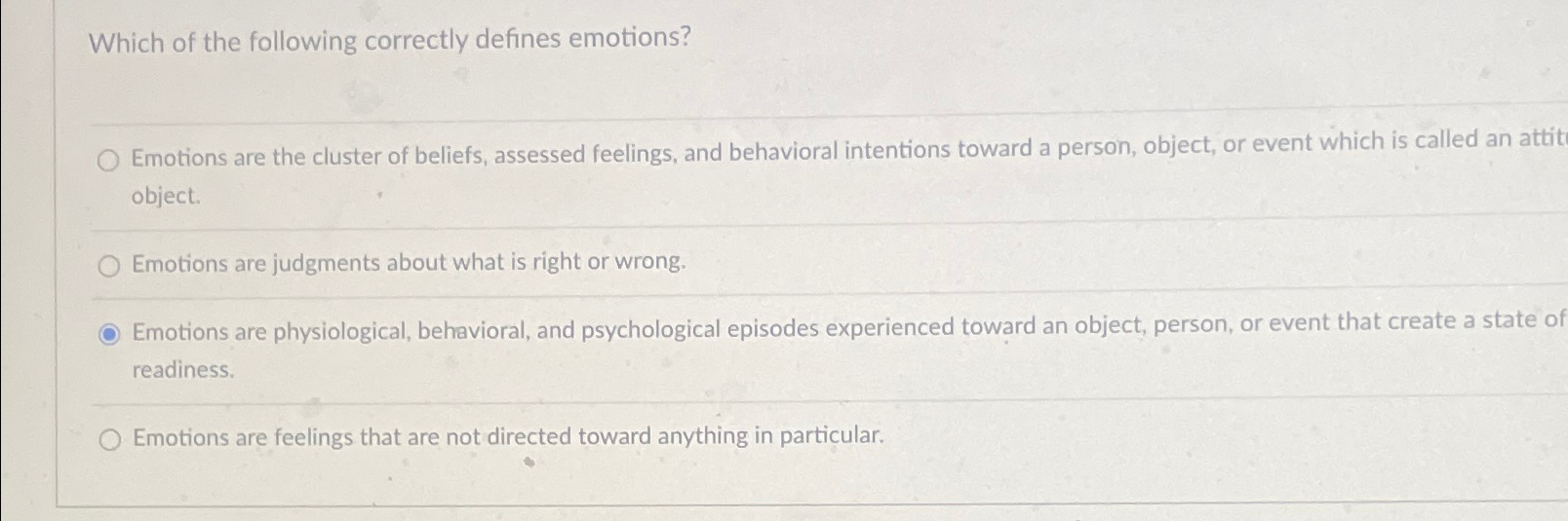 Solved Which of the following correctly defines | Chegg.com