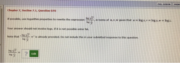 Solved FULL SCREEN PRIN Chapter 7, Section 7.1, Question 070 | Chegg.com