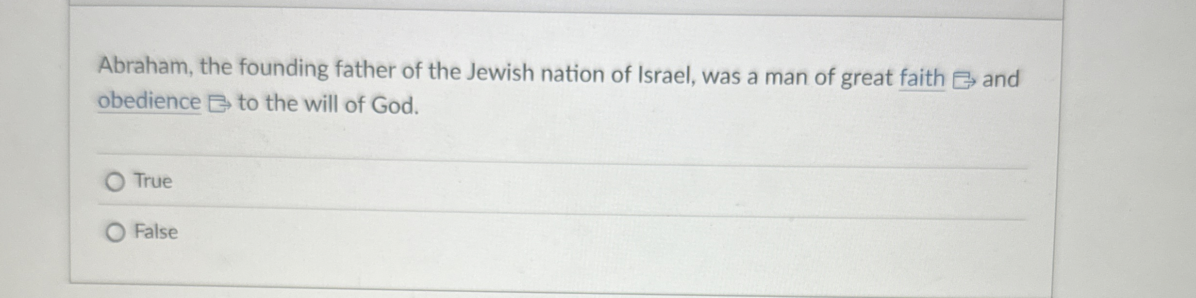 Solved Abraham, the founding father of the Jewish nation of | Chegg.com