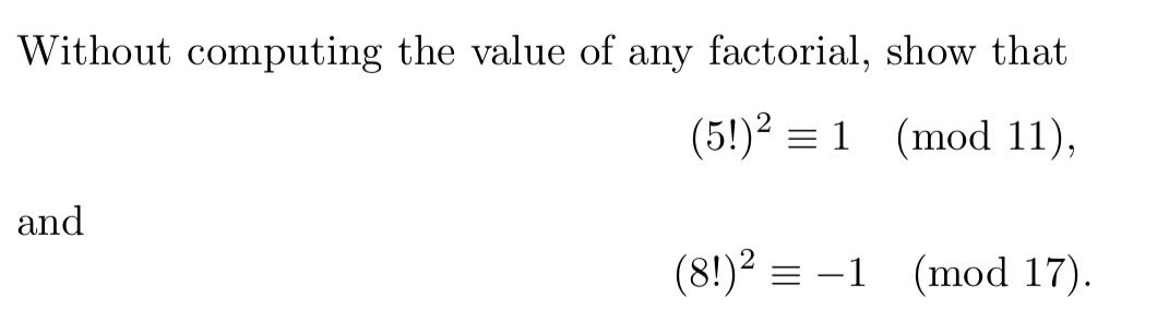 Solved Without computing the value of any factorial, show | Chegg.com