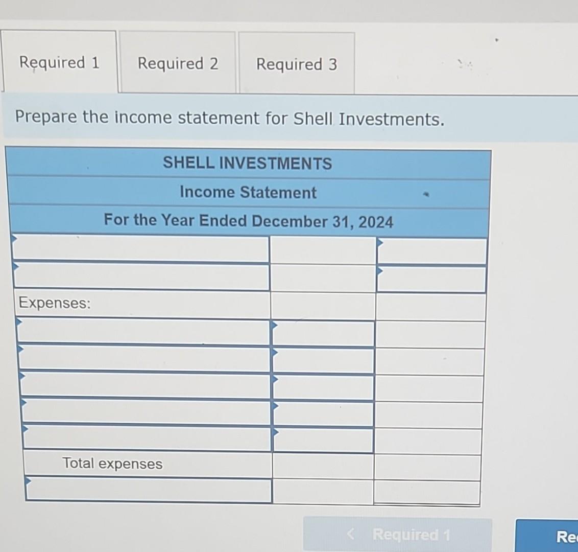 Solved Shell Investments provides tınancial services related | Chegg.com