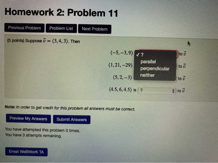 Solved Homework 2: Problem 11 Previous Problem Problem List | Chegg.com