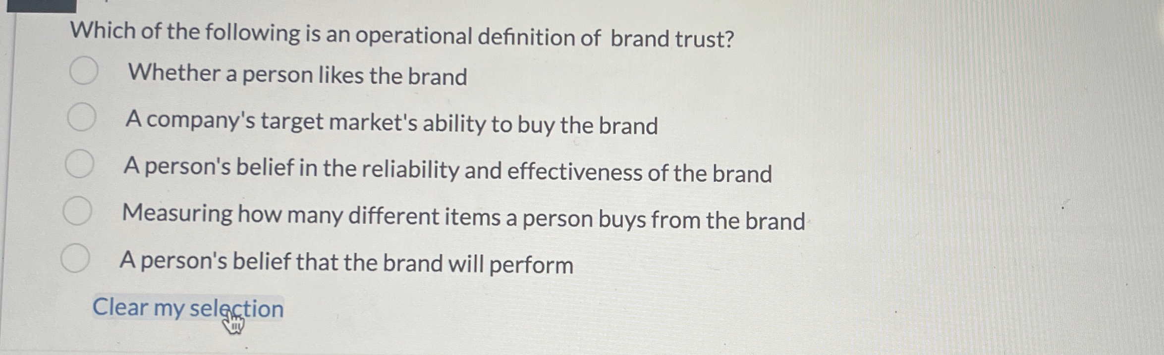 Solved Which of the following is an operational definition | Chegg.com