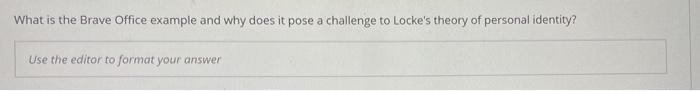 Solved What is the Brave Office example and why does it pose | Chegg.com