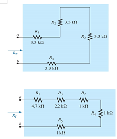 Solved Calculate the total resistance of the following | Chegg.com