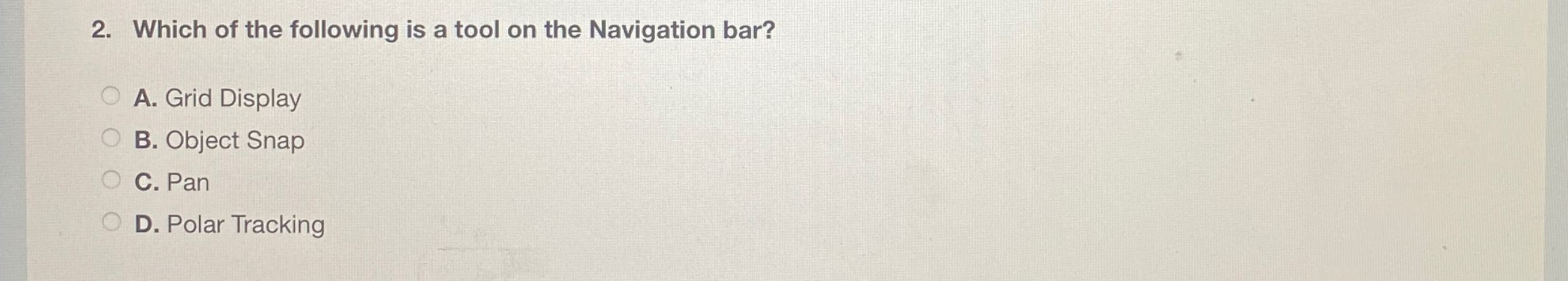 Solved Which of the following is a tool on the Navigation | Chegg.com