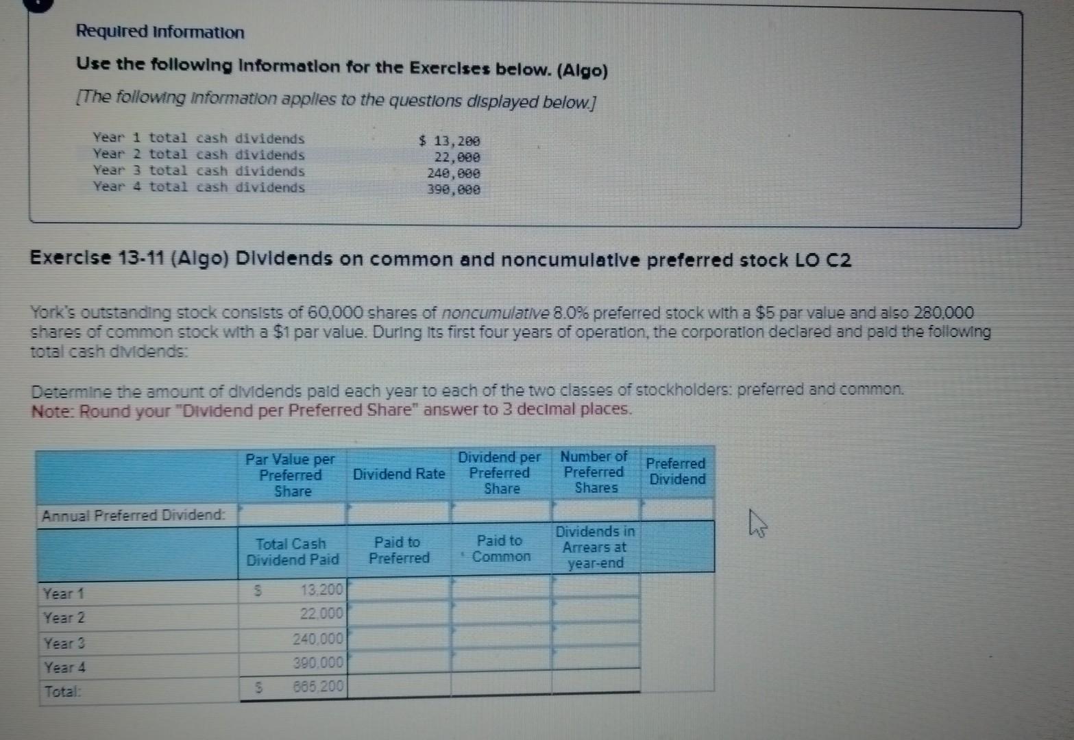 Solved Required information Use the following Informatlon | Chegg.com Solved Required information Use the following Informatlon | Chegg.com