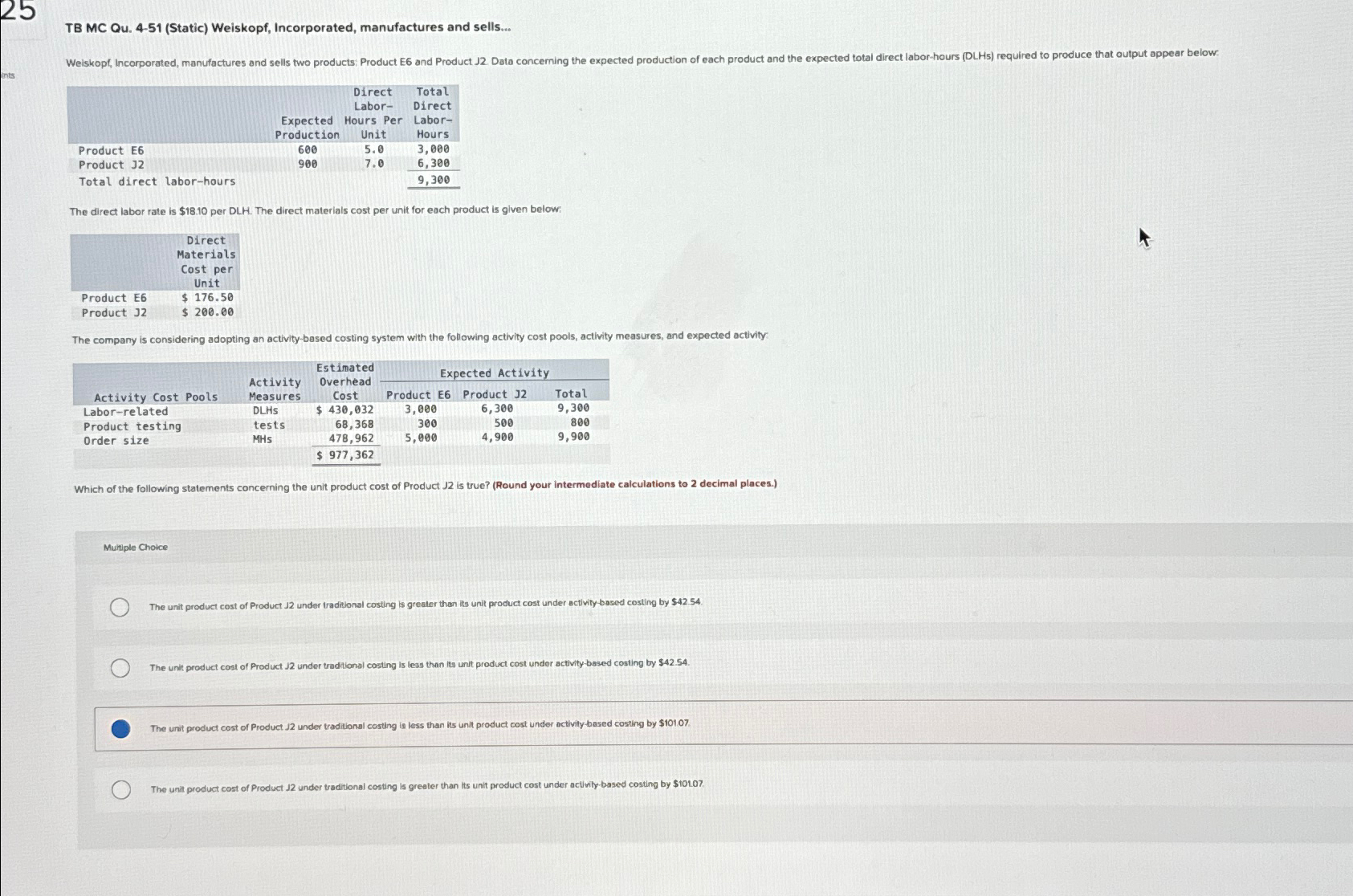 TB MC Qu. 4-51 (Static) Weiskopf, Incorporated, | Chegg.com TB MC Qu. 4-51 (Static) Weiskopf, Incorporated, | Chegg.com