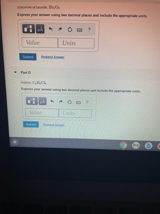 Solved Tribromine octaoxide, Brgog Express your answer using | Chegg.com