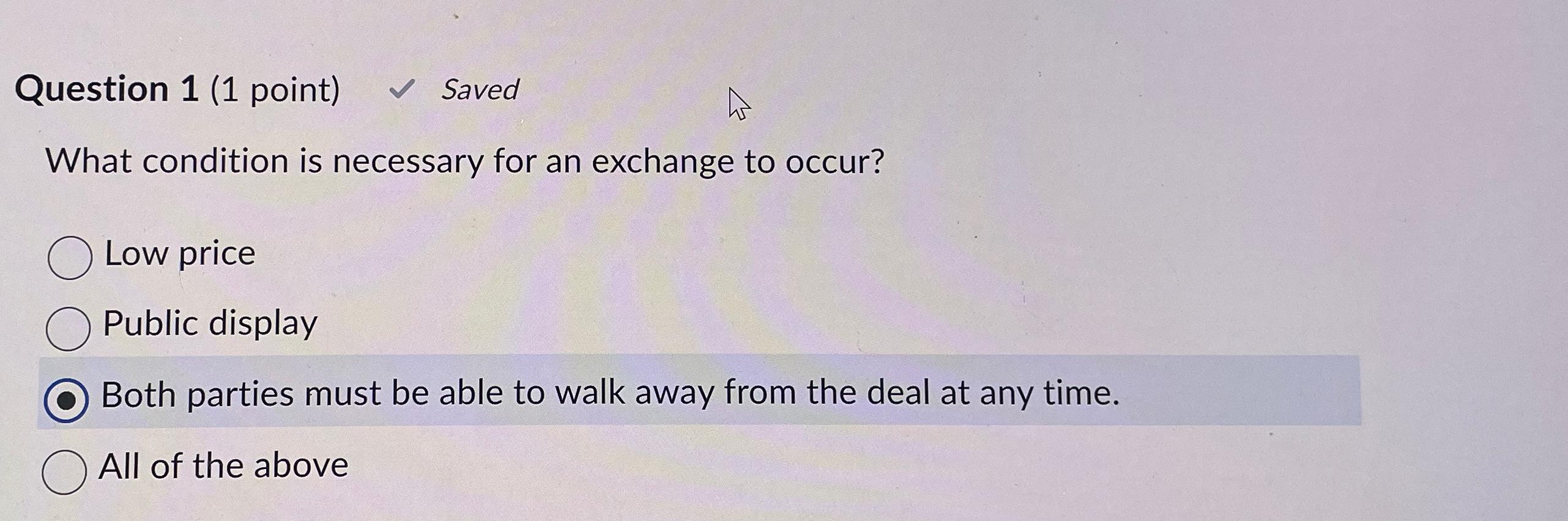 Solved Question 1 (1 point) SavedWhat condition is | Chegg.com Solved Question 1 (1 point) SavedWhat condition is | Chegg.com