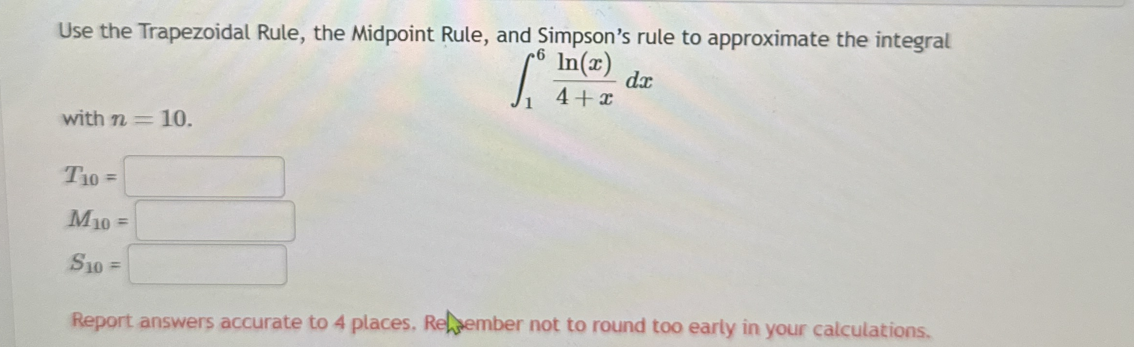 Solved Use the Trapezoidal Rule, the Midpoint Rule, and | Chegg.com