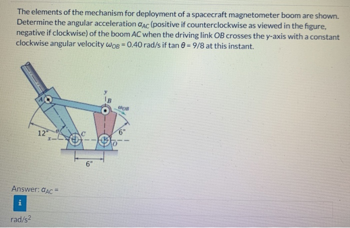 Solved The elements of the mechanism for deployment of a | Chegg.com