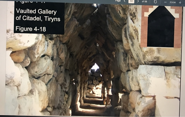 23. Tiryns: Corbelled arch diagram (4-17) and vaulted | Chegg.com