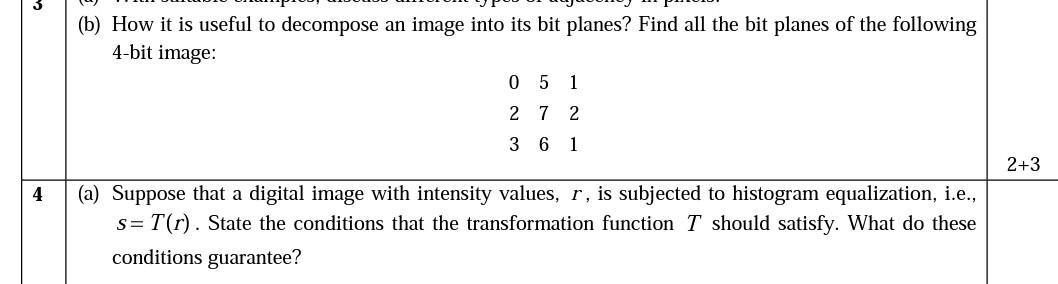 Solved How it is useful to decompose an image into its bit | Chegg.com