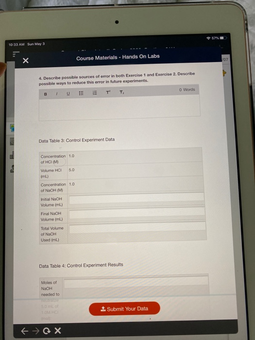Question: Antacid Analysis And Titration-Lab Report | Chegg.com