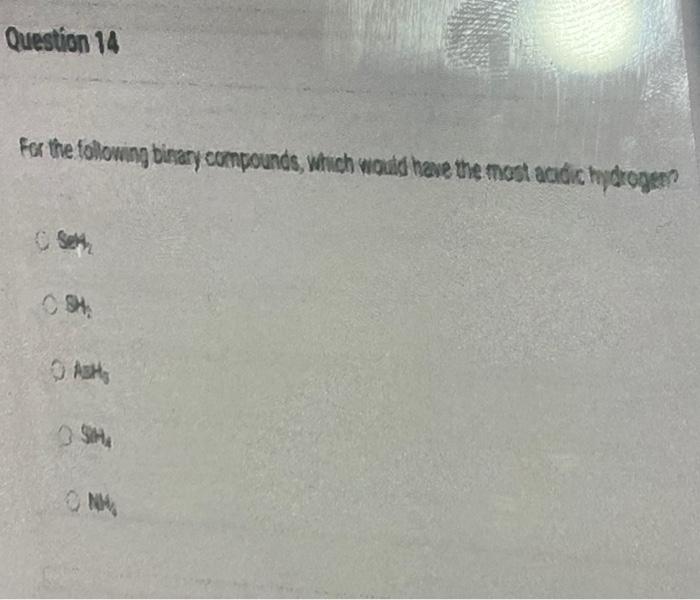 Solved Fer the following binary compounds, which woulg have | Chegg.com