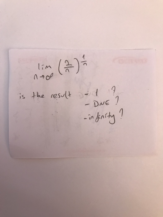 Solved lima ( 2 ) is the result 1 ? - DNE ? infinity ? | Chegg.com