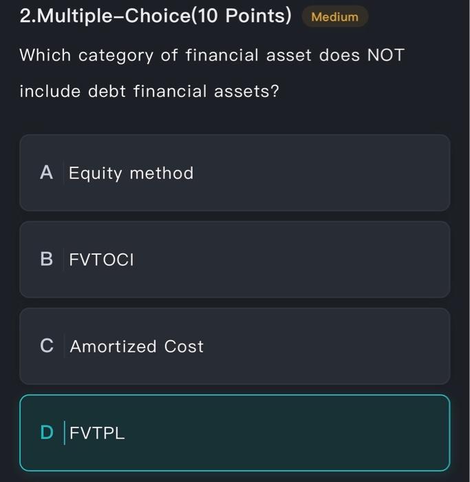 Solved 2.Multiple-Choice(10 Points) Medium Which category of | Chegg.com