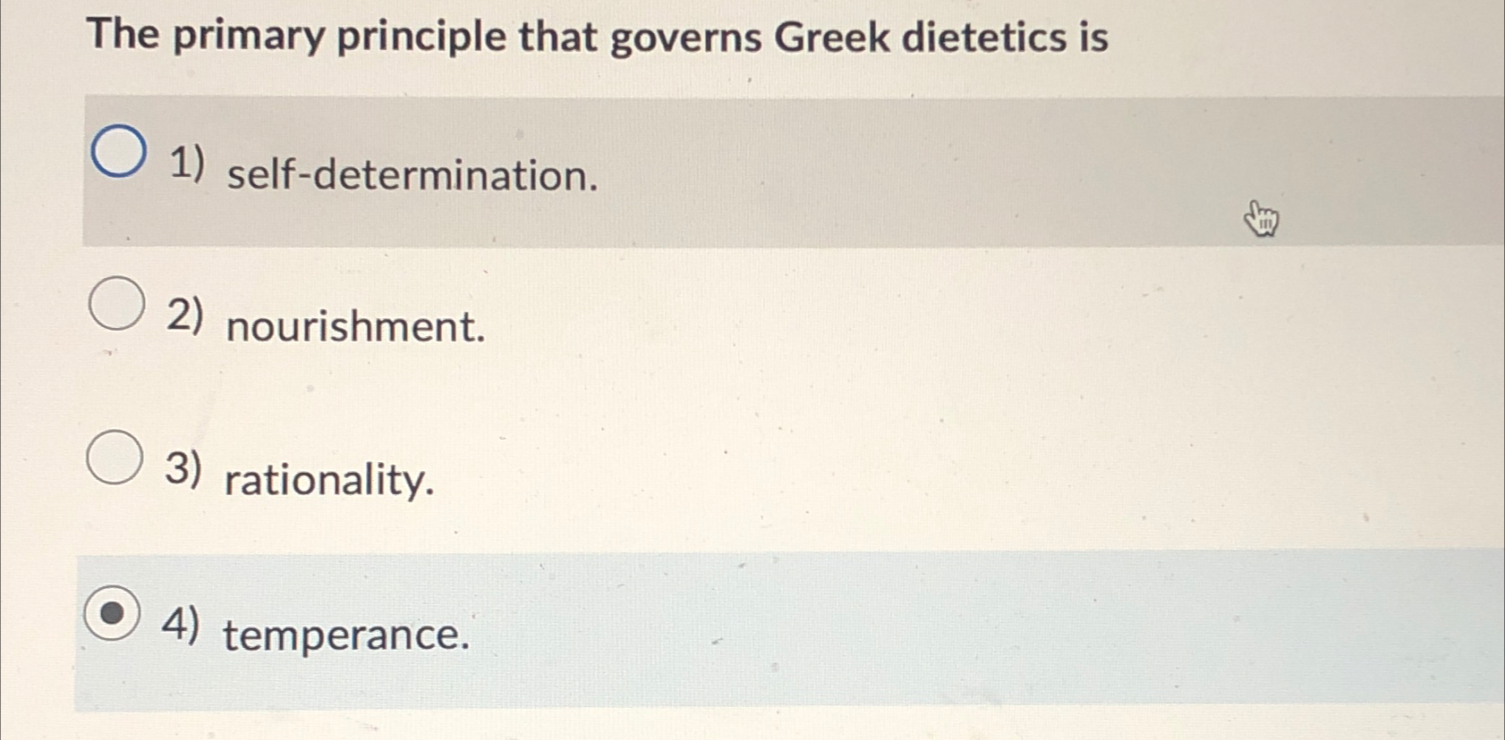 Solved The primary principle that governs Greek dietetics | Chegg.com