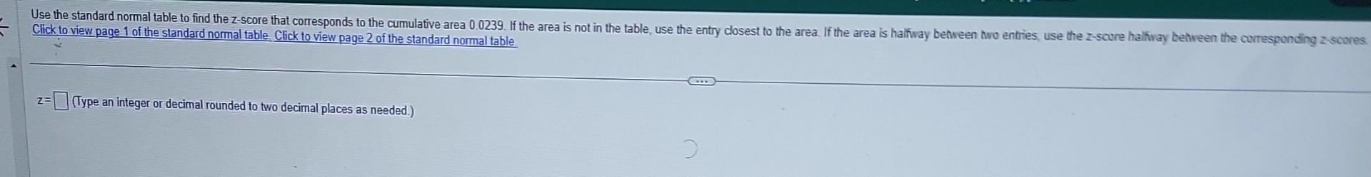 Solved Click to view page 1 of the standard normal table. | Chegg.com