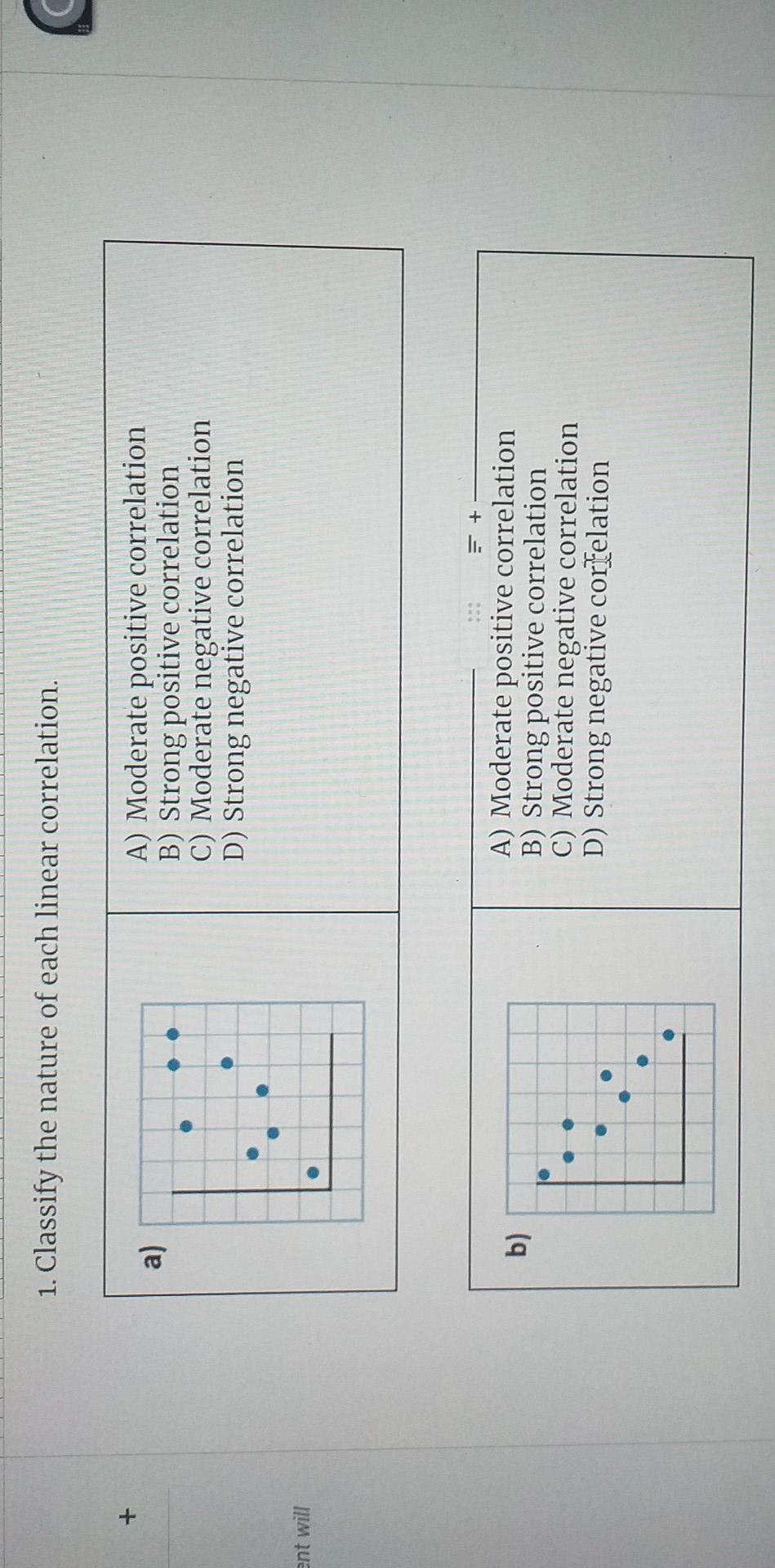 Solved 1. Classify the nature of each linear | Chegg.com