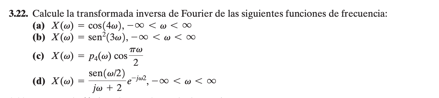 Solved Calculate the inverse Fourier transform of the | Chegg.com