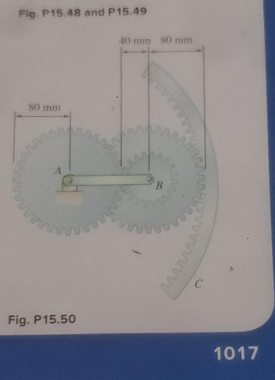 Solved 0 The outer gear C rotates with an angular velocity | Chegg.com