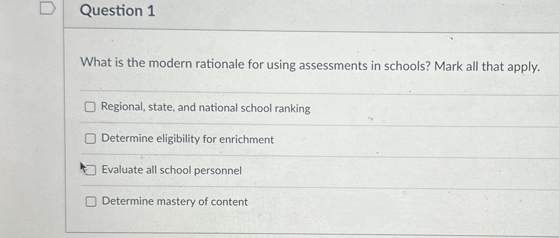 Solved Question 1What is the modern rationale for using | Chegg.com