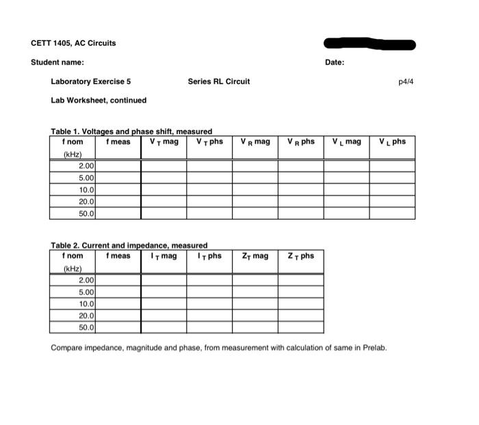 Solved Figure 1 Oscilloscope Measurement Of Inductor