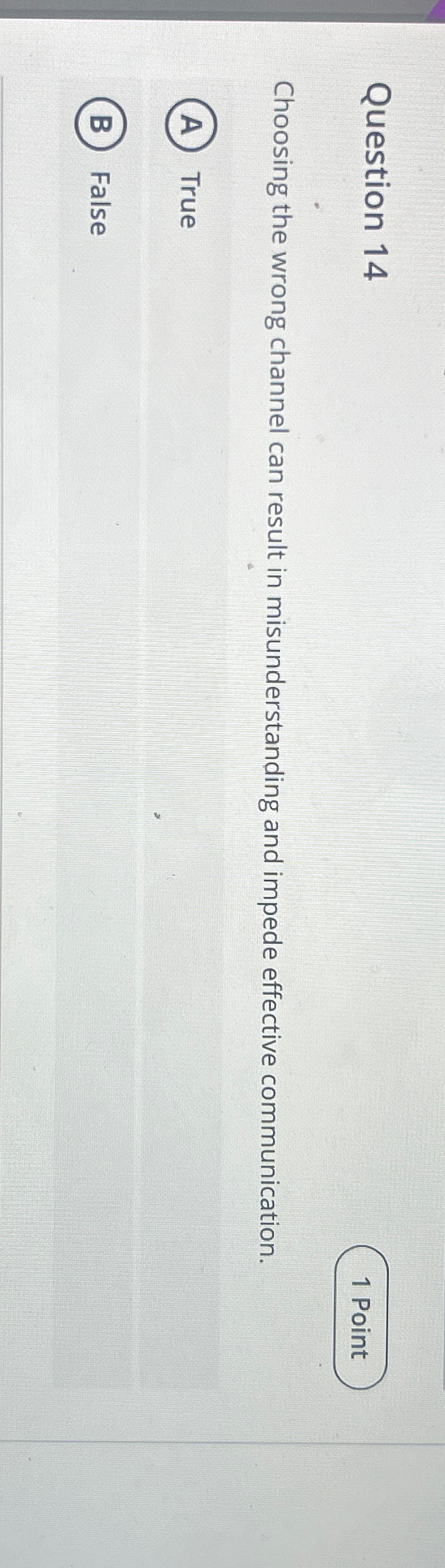 Solved Question 141 ﻿PointChoosing the wrong channel can | Chegg.com