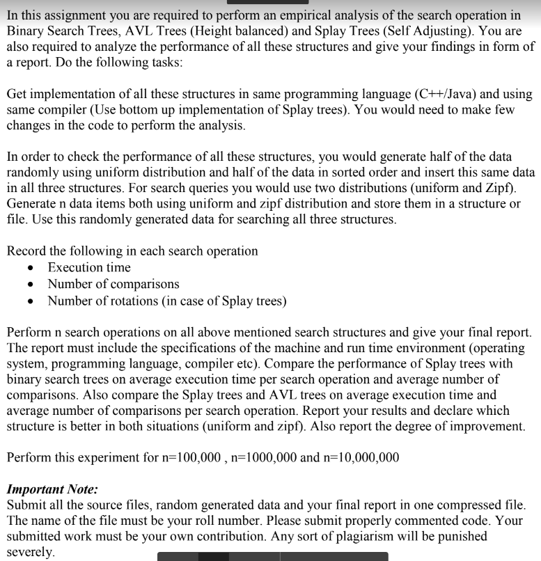 Solved In this assignment you are required to perform an | Chegg.com