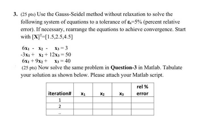 Solved 4 25 Pts Now Solve The Same Problem In Question 3