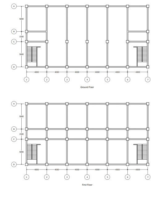 Figure 1 shows a structural layout plan of a | Chegg.com