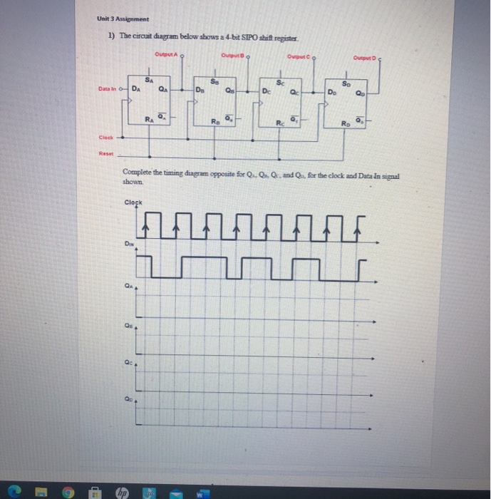 Solved Unit 3 Assignment 1) The circuit diagram below shows | Chegg.com