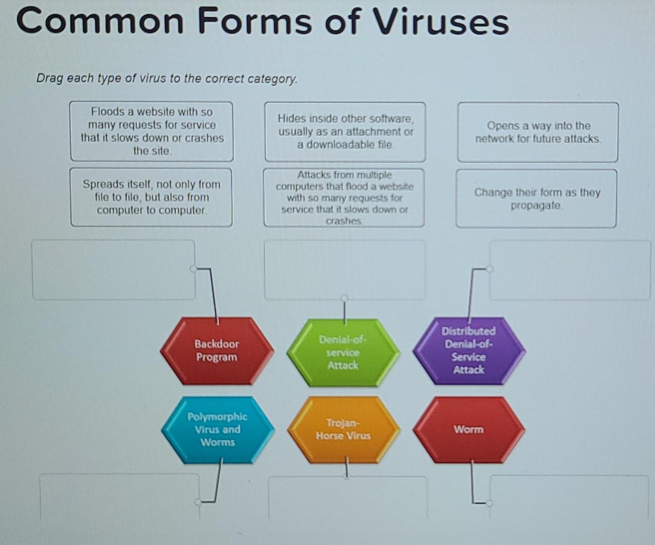 Solved Common Forms of Viruses | Chegg.com