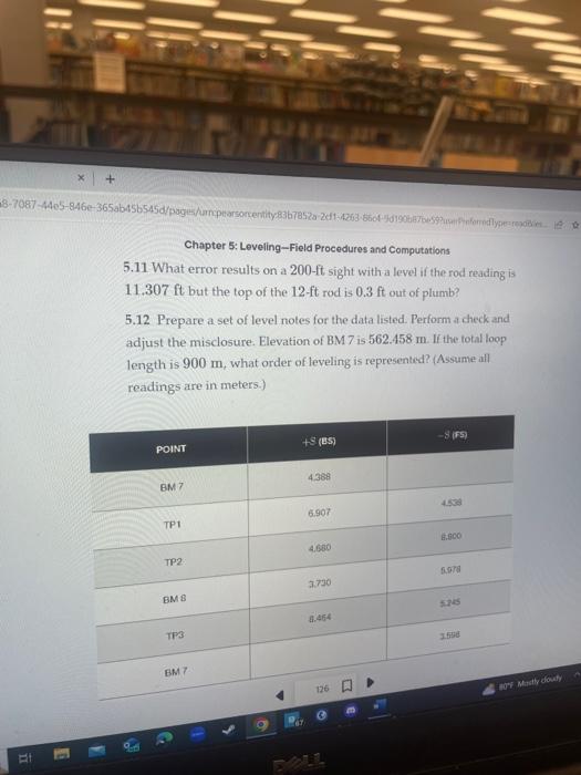 Chapter 5: Leveling-Field Procedures and Computations | Chegg.com