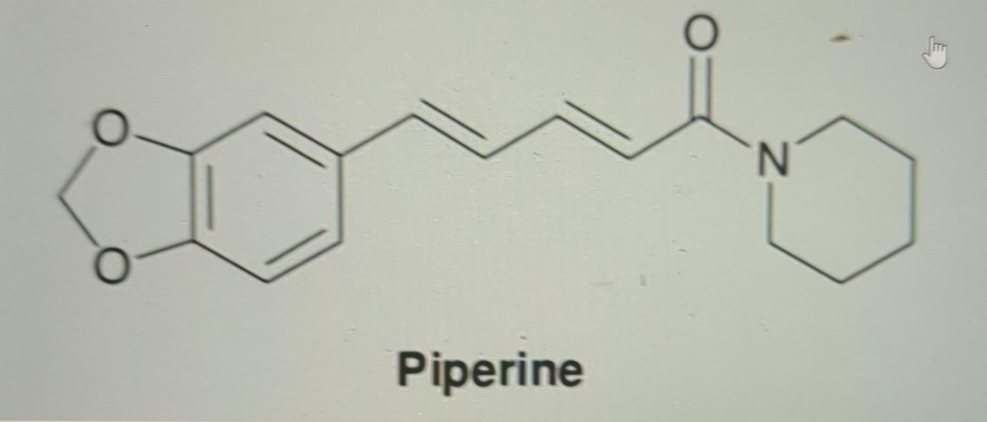 Solved N Piperine Experiment: Extraction of Piperine from | Chegg.com
