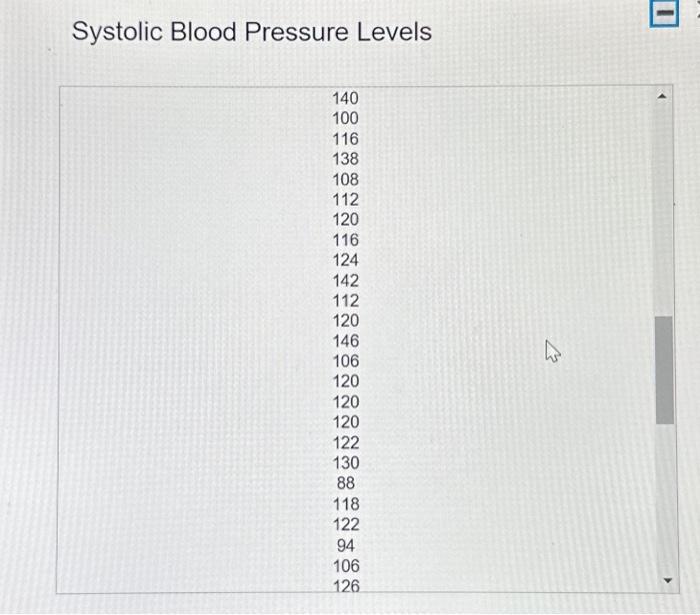 Solved Systolic blood pressure levels above 120 mmHg are | Chegg.com