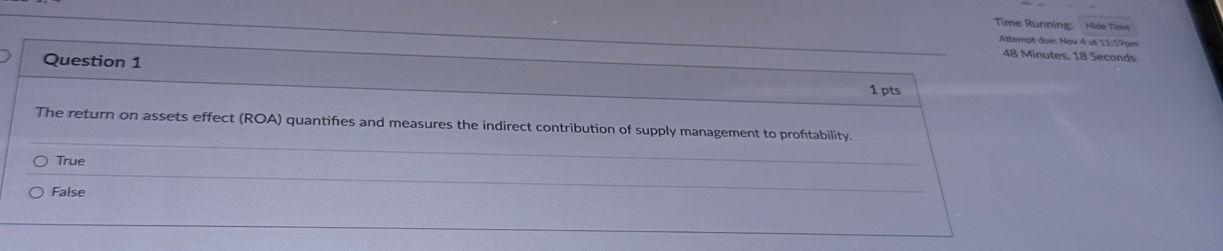 Solved Time Running:Hide TimeAttempt due: Nov 4 ﻿at 11.59 | Chegg.com