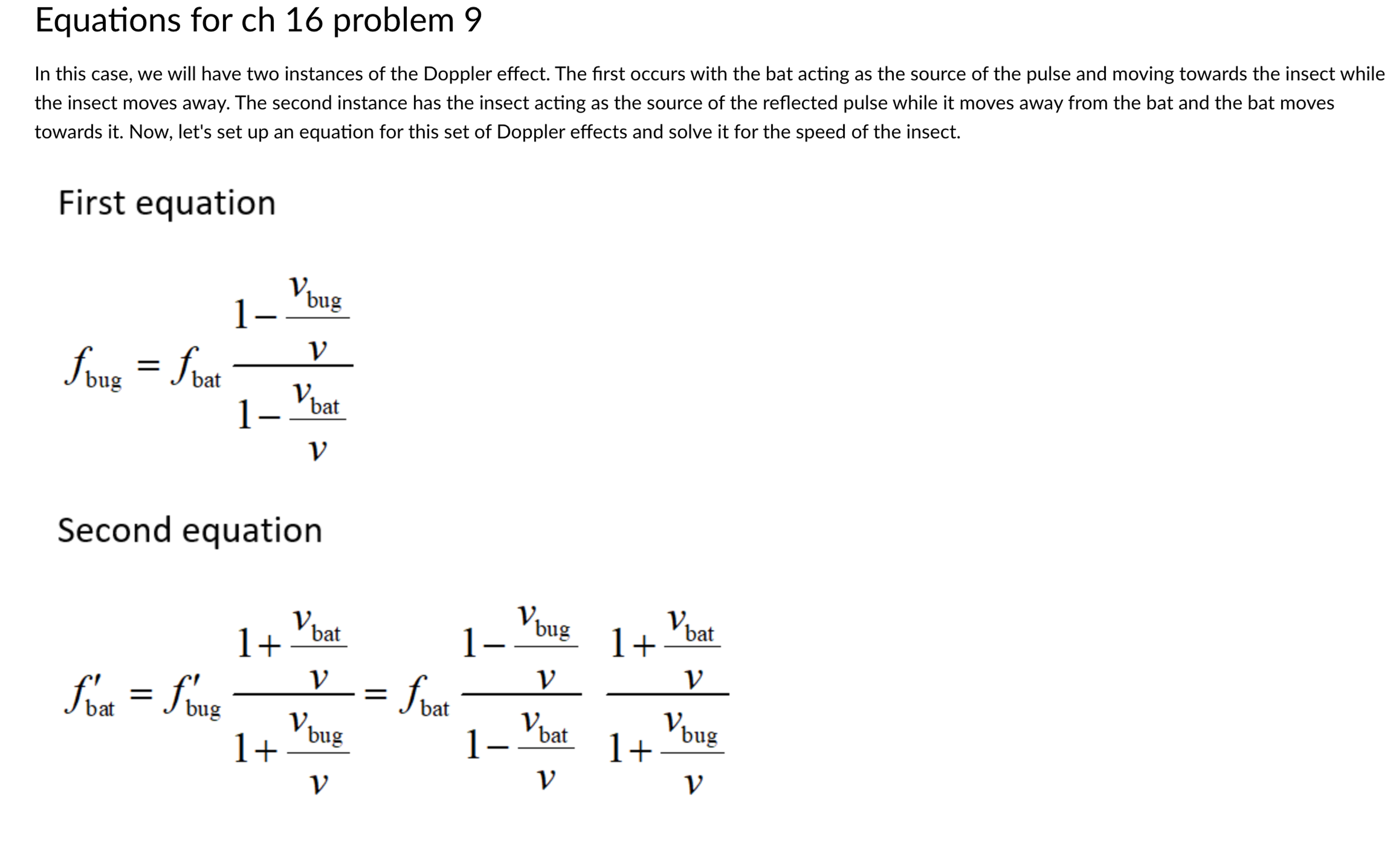 Solved A bat flying at a speed of 4.9 ﻿m/s pursues an insect | Chegg.com