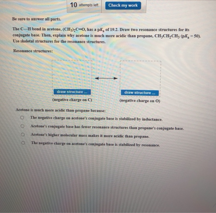 Solved 10 attempts left Check my work Be sure to answer all | Chegg.com