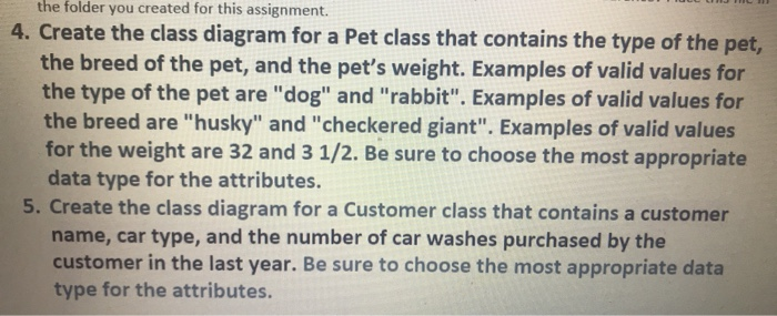 Solved the folder you created for this assignment. 4. Create | Chegg.com