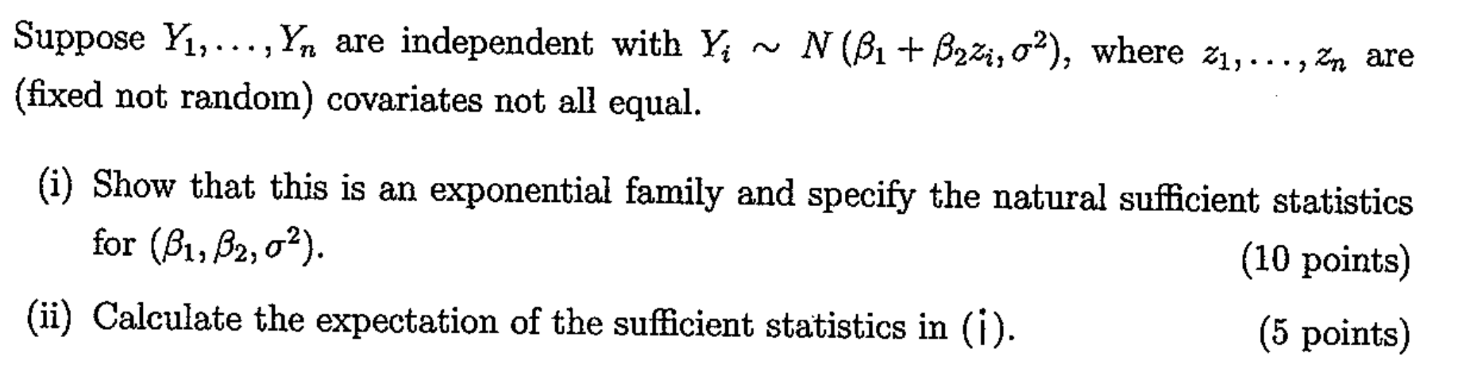 Solved Suppose Y1,dots,Yn ﻿are independent with | Chegg.com