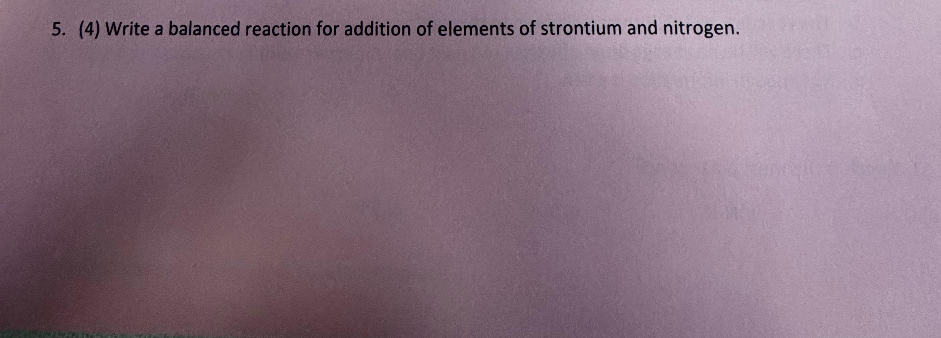 Solved (4) Write a balanced reaction for addition of | Chegg.com Solved (4) Write a balanced reaction for addition of | Chegg.com