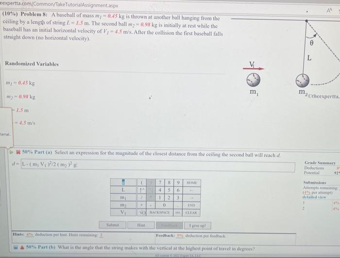 Solved A eexpertta.com/common/Take TutorialAssignment.aspx | Chegg.com