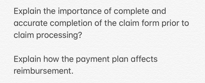 Solved Explain the importance of complete and accurate | Chegg.com